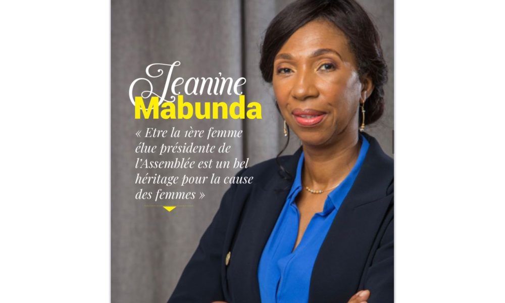 Jeanine Mabunda: « Etre la 1ère femme élue présidente de l’Assemblée ...